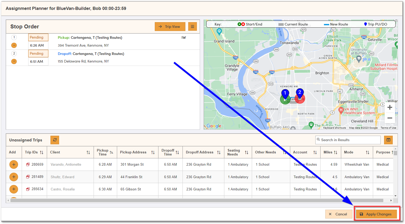 Using Assignment Planner in RoutingBox Web