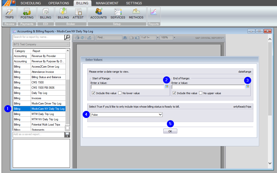 The ModivCare NY Daily Trip Log Report